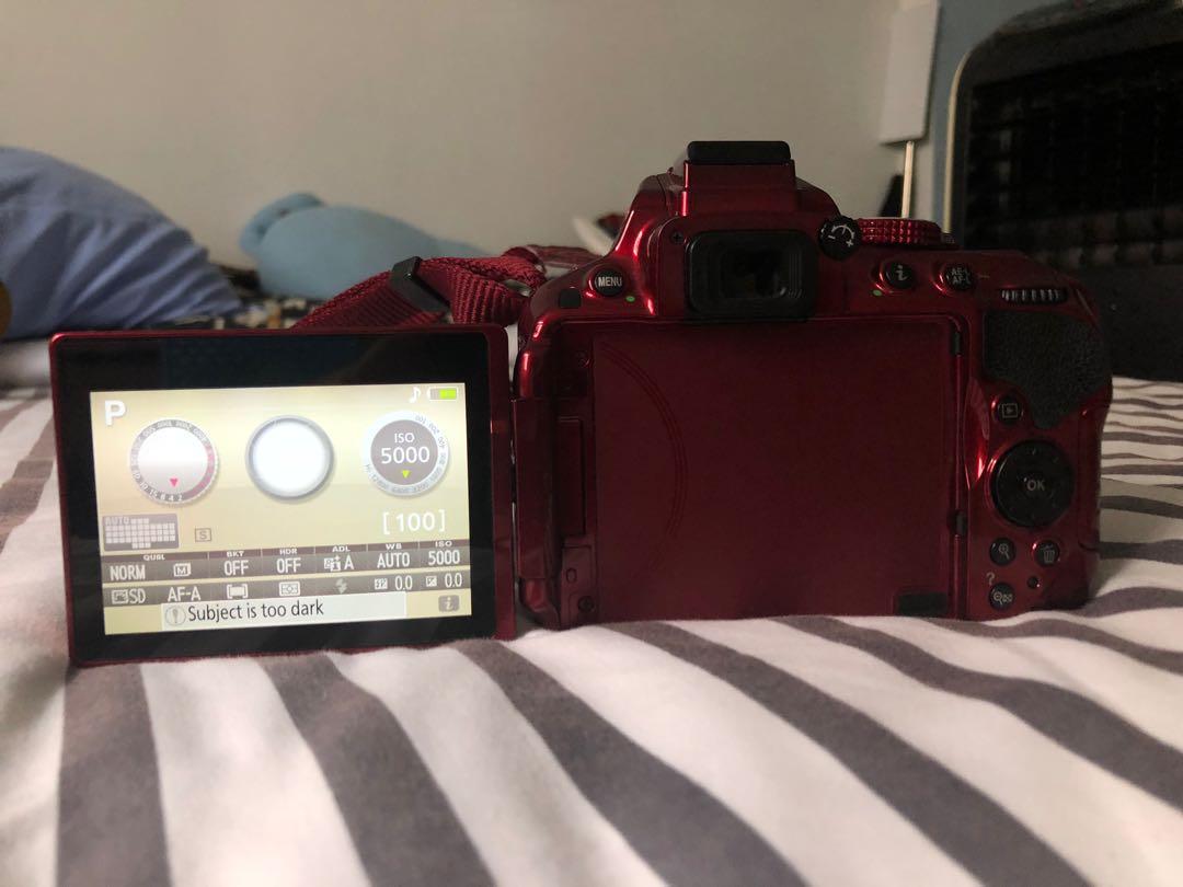 Nikon D5300 (CANDY RED), Photography, Cameras on Carousell