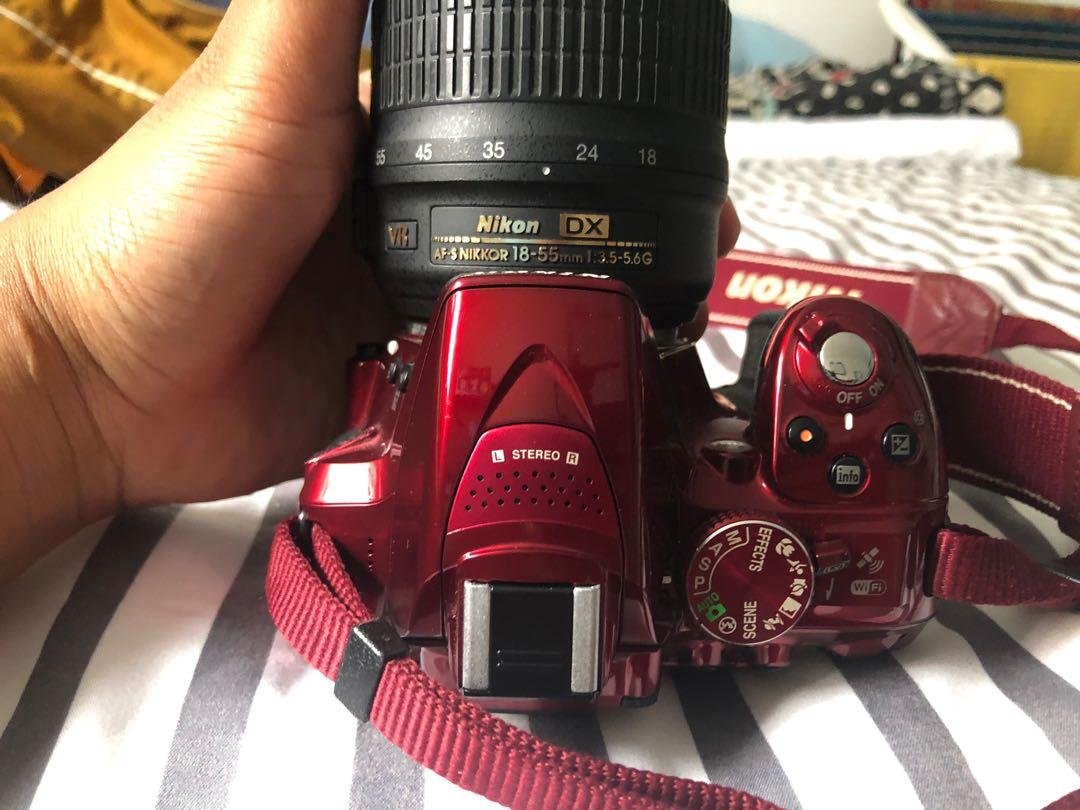 Nikon D5300 (CANDY RED), Photography, Cameras on Carousell