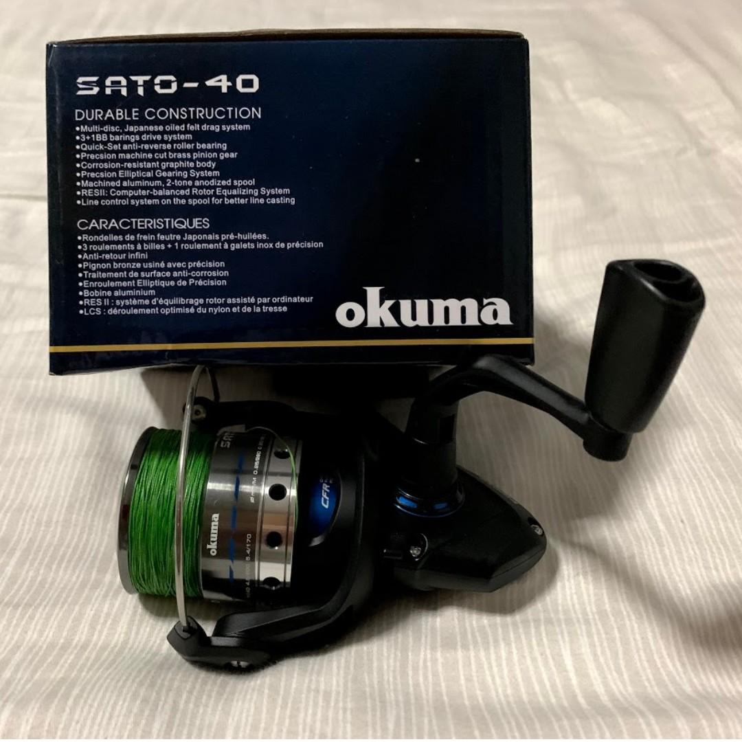 OKUMA SATO 40 Spinning Reel, Sports Equipment, Fishing on Carousell