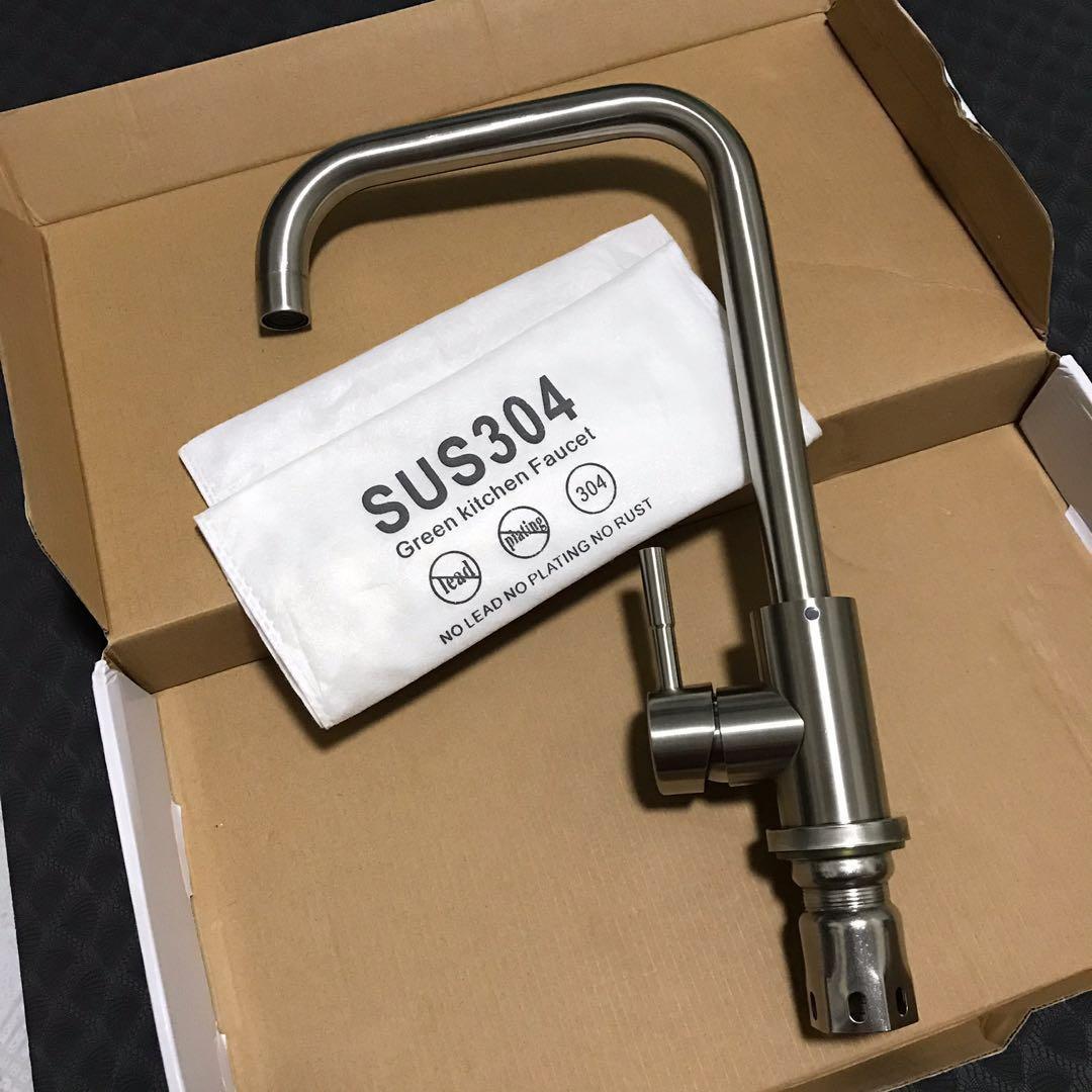 Stainless Steel 304 Kitchen Mixer Tap / Kitchen Basin Mixer Tap, Furniture & Home Living ...