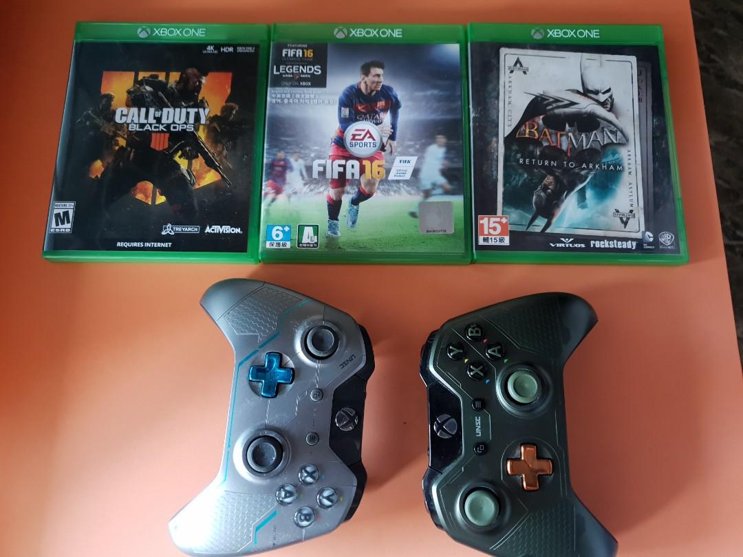 1 TB Xbox One + 2 controllers + 4 games, Video Gaming, Gaming ...