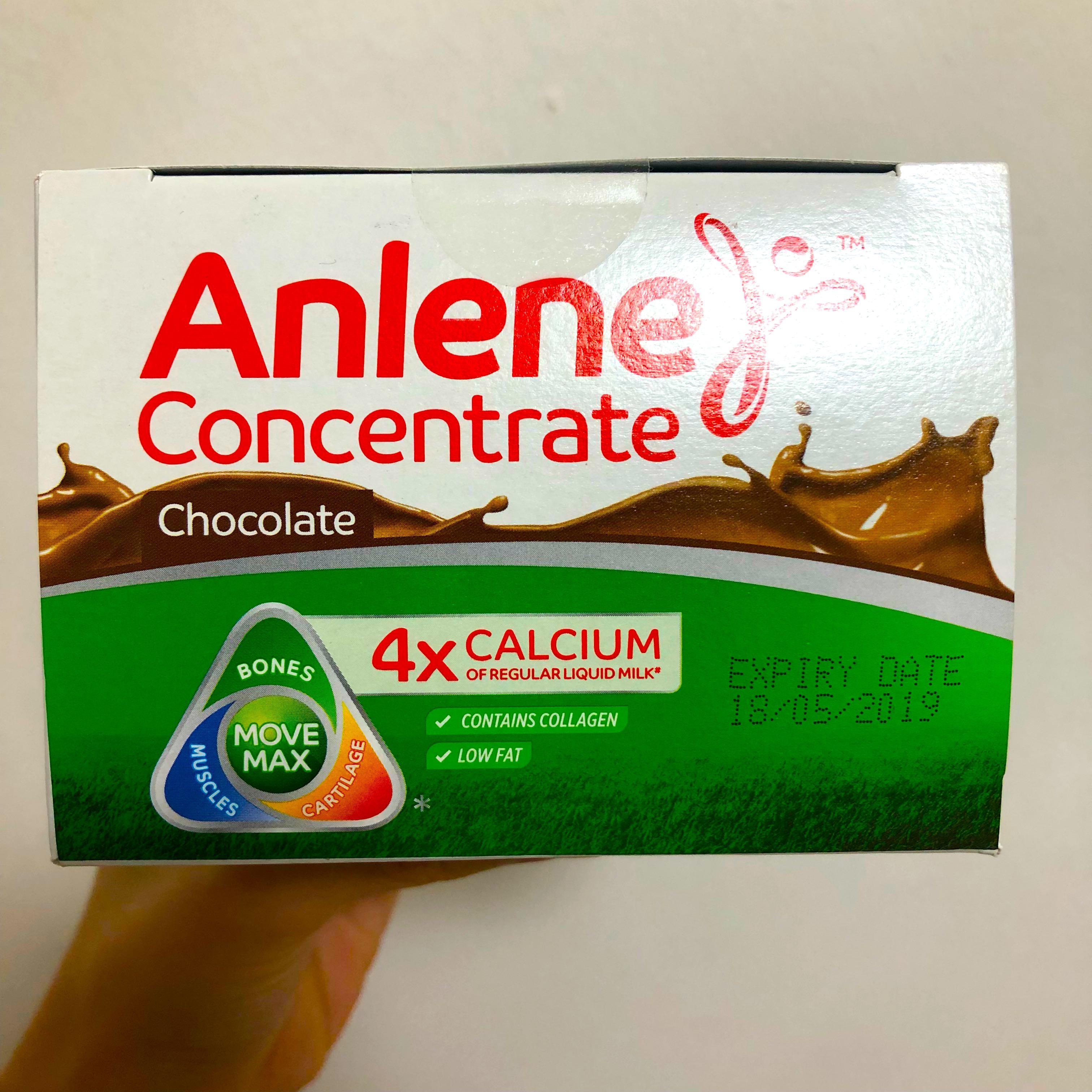 Anlene Concentrate Chocolate Milk, Health & Nutrition, Health ...