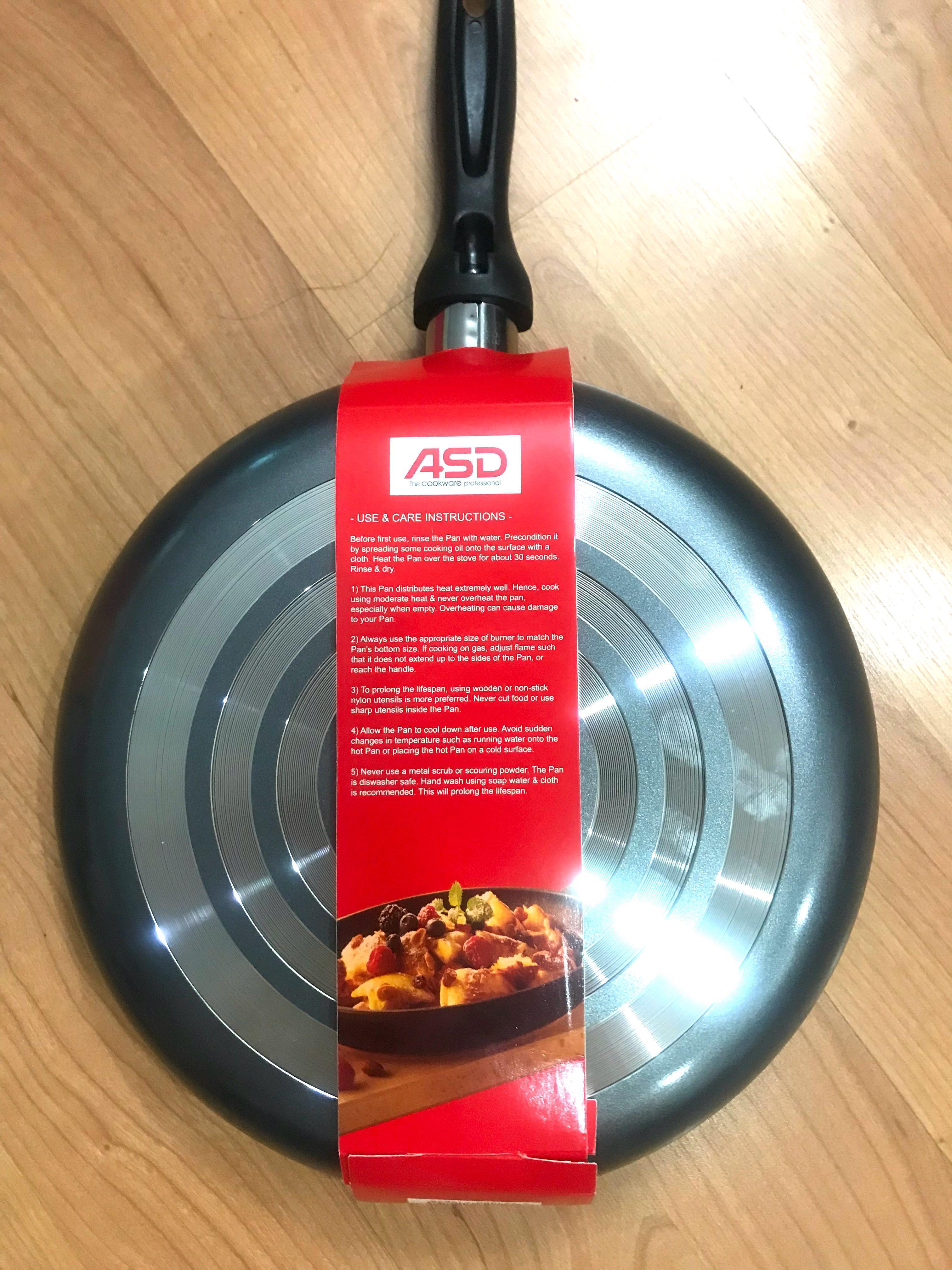 ASD 30cm Non Stick Frying Pan, Furniture & Home Living, Kitchenware ...