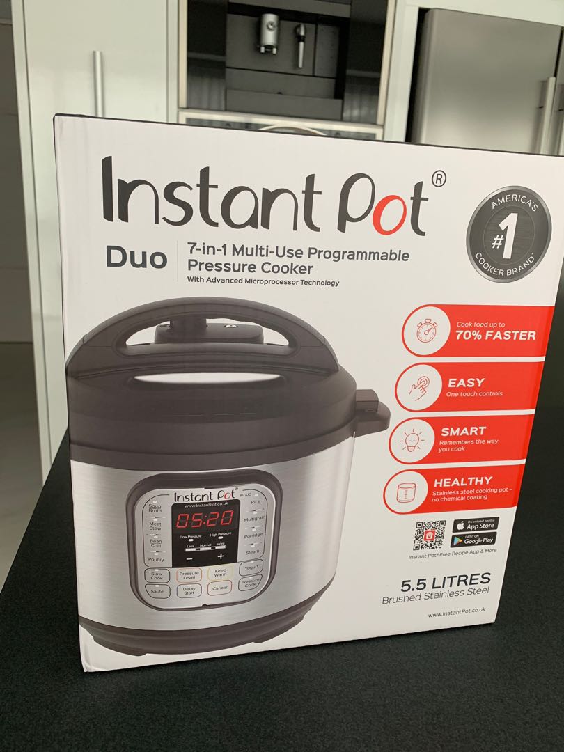 Brand New Instant Pot Duo 7-in-1 Pressure Cooker, TV & Home Appliances ...