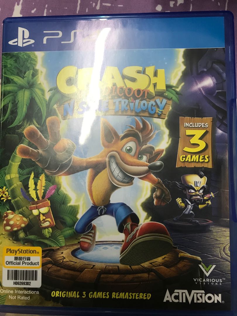 Crash Bandicoot Insane Trilogy, Video Gaming, Video Games, PlayStation ...