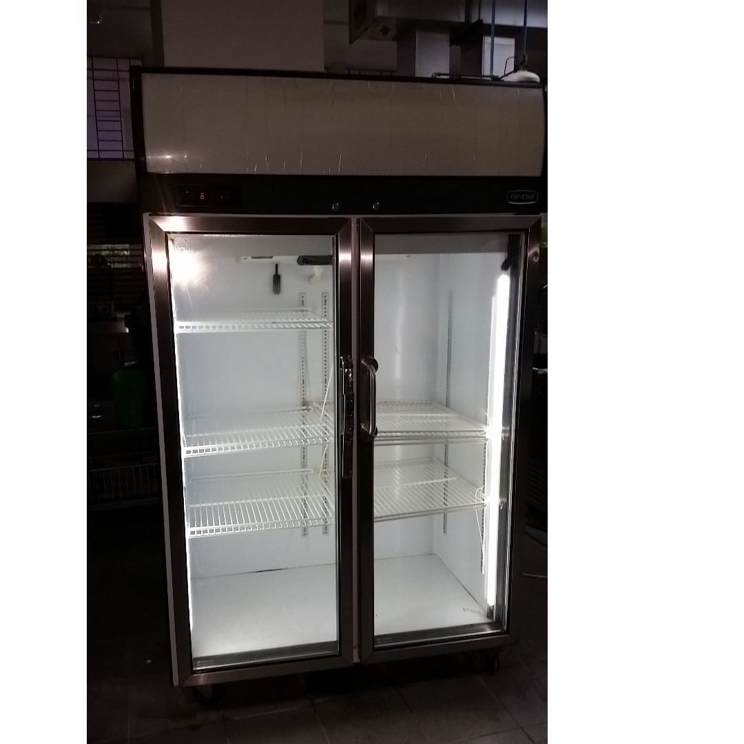 EuroChill 2-Door Display Chiller, TV & Home Appliances, Kitchen ...