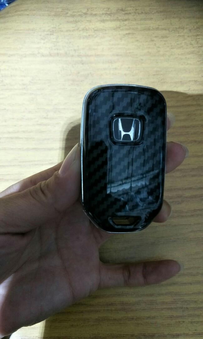 Honda Civic 2018arbon fiber, car key case, Car Accessories, Accessories ...