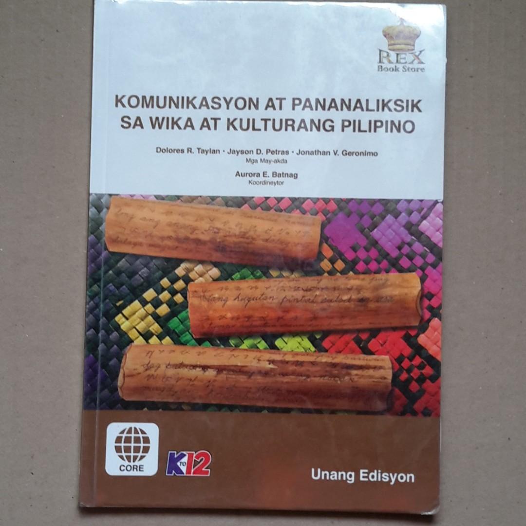 Komunikasyon At Pananaliksik Sa Wika At Kulturang Pilipino REX Senior ...