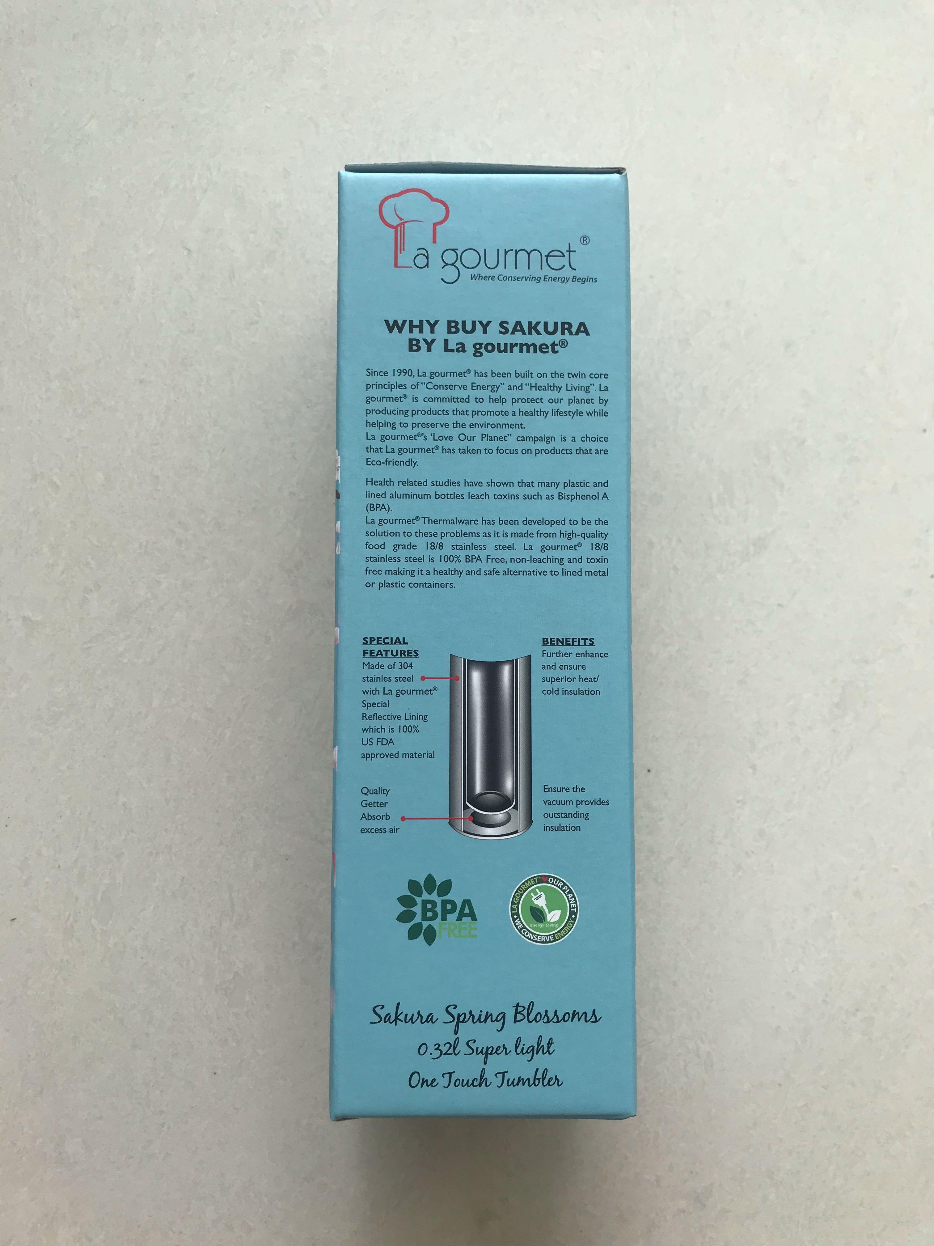 La Gourmet One Touch Tumbler 0.32l super light Sakura Spring Blossoms ...
