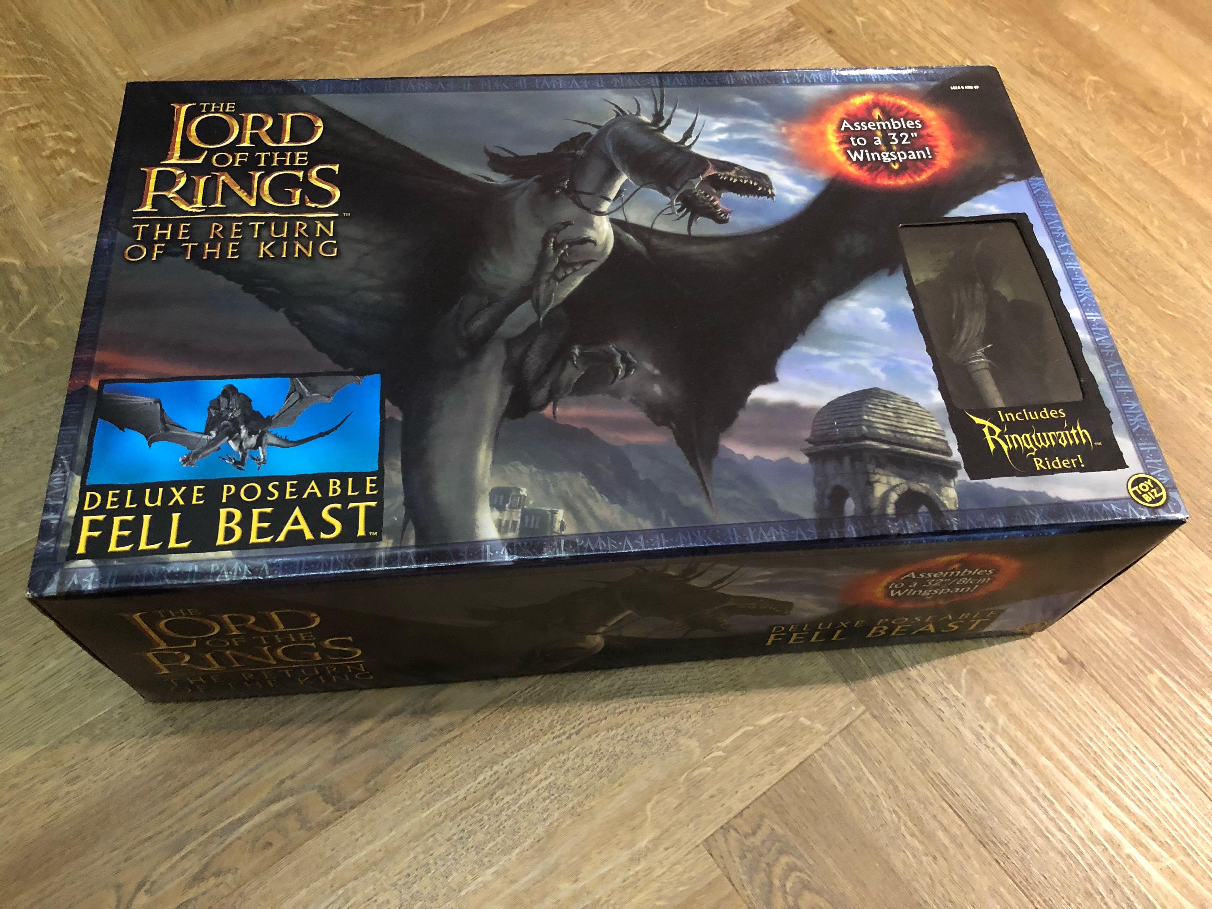 Lord of the Rings - Deluxe Poseable Fell Beast Figurine, Hobbies & Toys ...