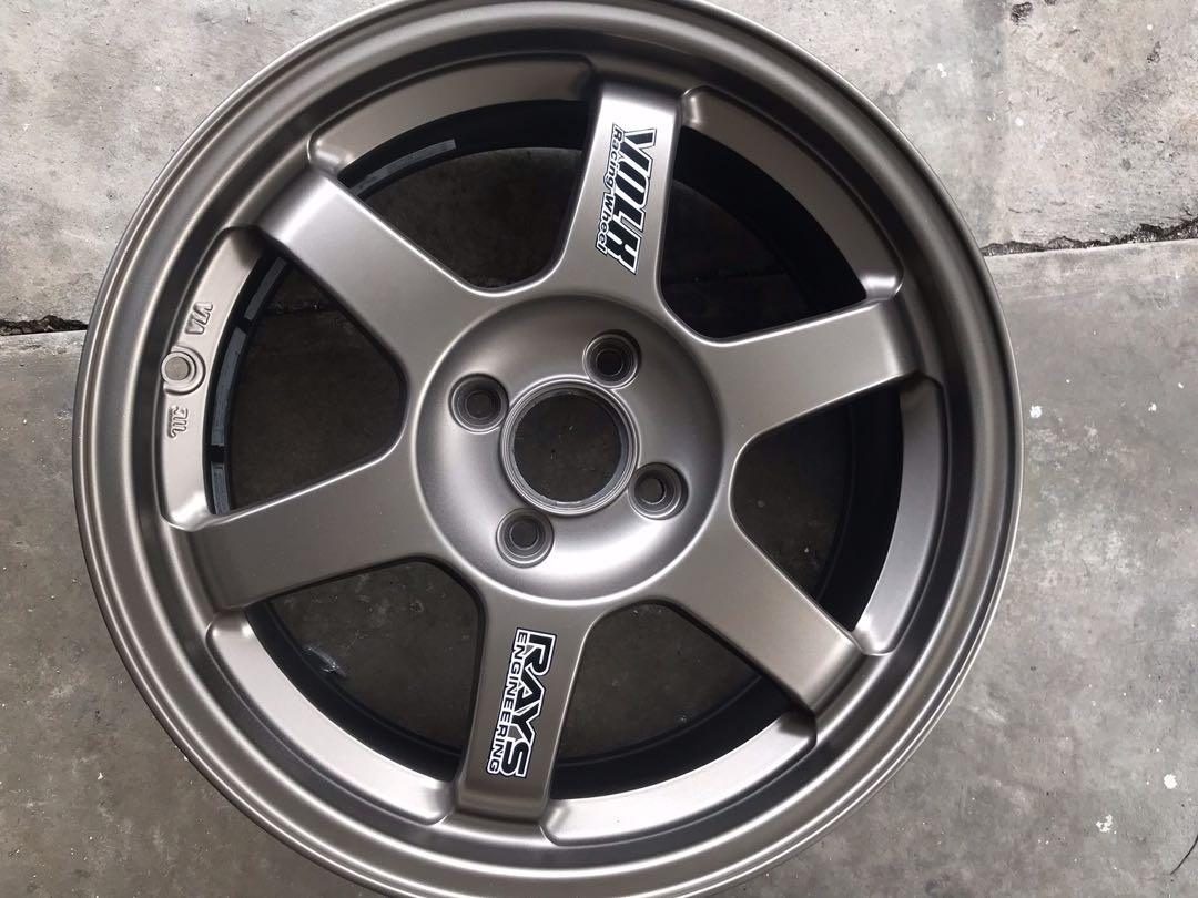 made in japan original TE37, Car Accessories, Tyres & Rims on Carousell
