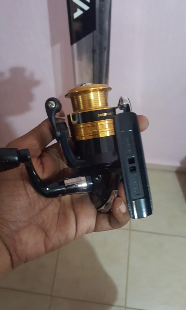 (New) Daiwa Ajing X Fishing Rod, Reel & Lures set, Sports Equipment ...