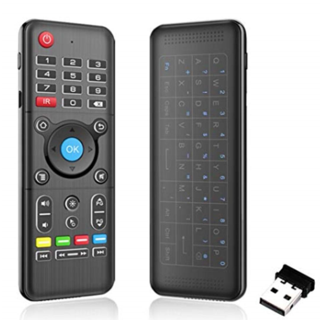 P11 Air mouse Rechargeable, H1 Backlit Mini Portable Wireless keyboard ...