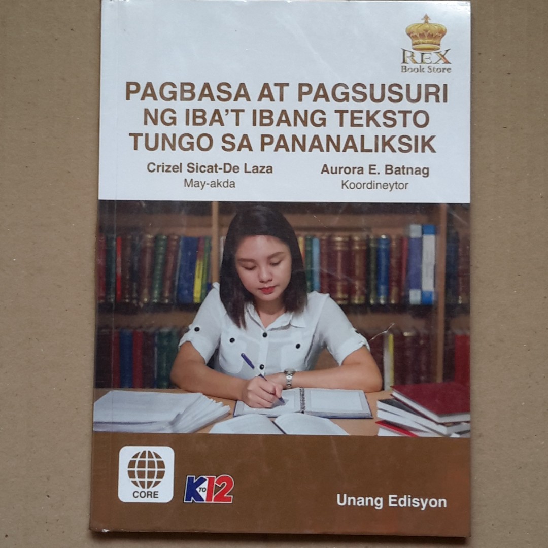Pagbasa At Pagsusuri Ng Iba't Ibang Teksto Tungo sa Pananaliksik REX ...