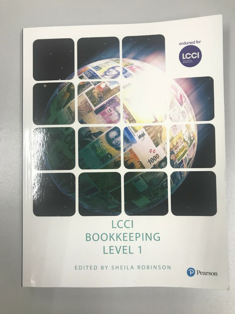 Pearson LCCI Bookkeeping Level 1 教科書, 興趣及遊戲, 書本 & 文具, 教科書 - Carousell