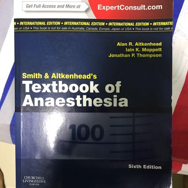 Smith & Aitkenhead's Textbook of Anaesthesia, Hobbies & Toys, Books & Magazines, Textbooks on ...