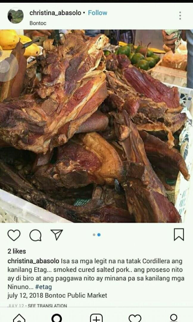 SMOKED HAM ETAG CORDILLERA REGION, Food & Drinks, Local Eats on Carousell