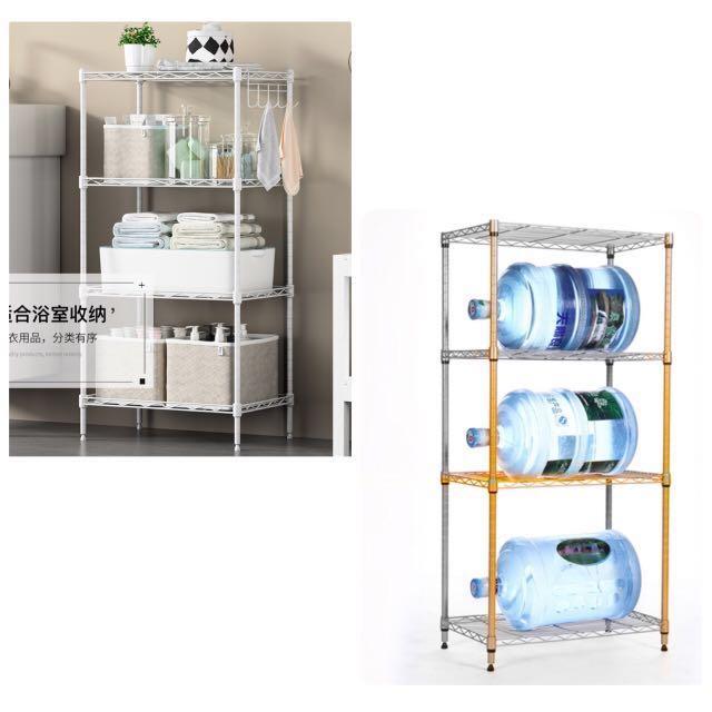 Takes 100kg white metal rack, Furniture & Home Living, Furniture ...