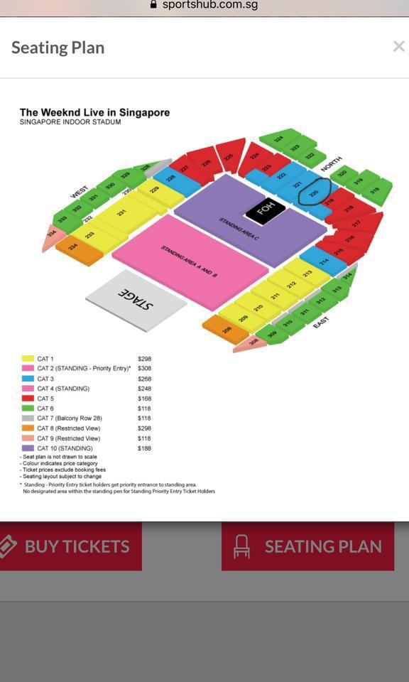 THE WEEKND CONCERT TICKET, Tickets & Vouchers, Event Tickets on Carousell