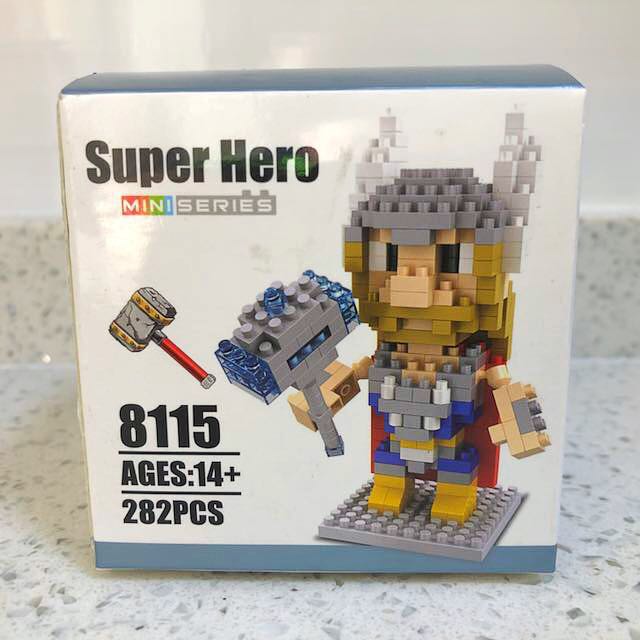 Thor (Avengers) - Nano Lego Blocks (brand new packet never been open ...