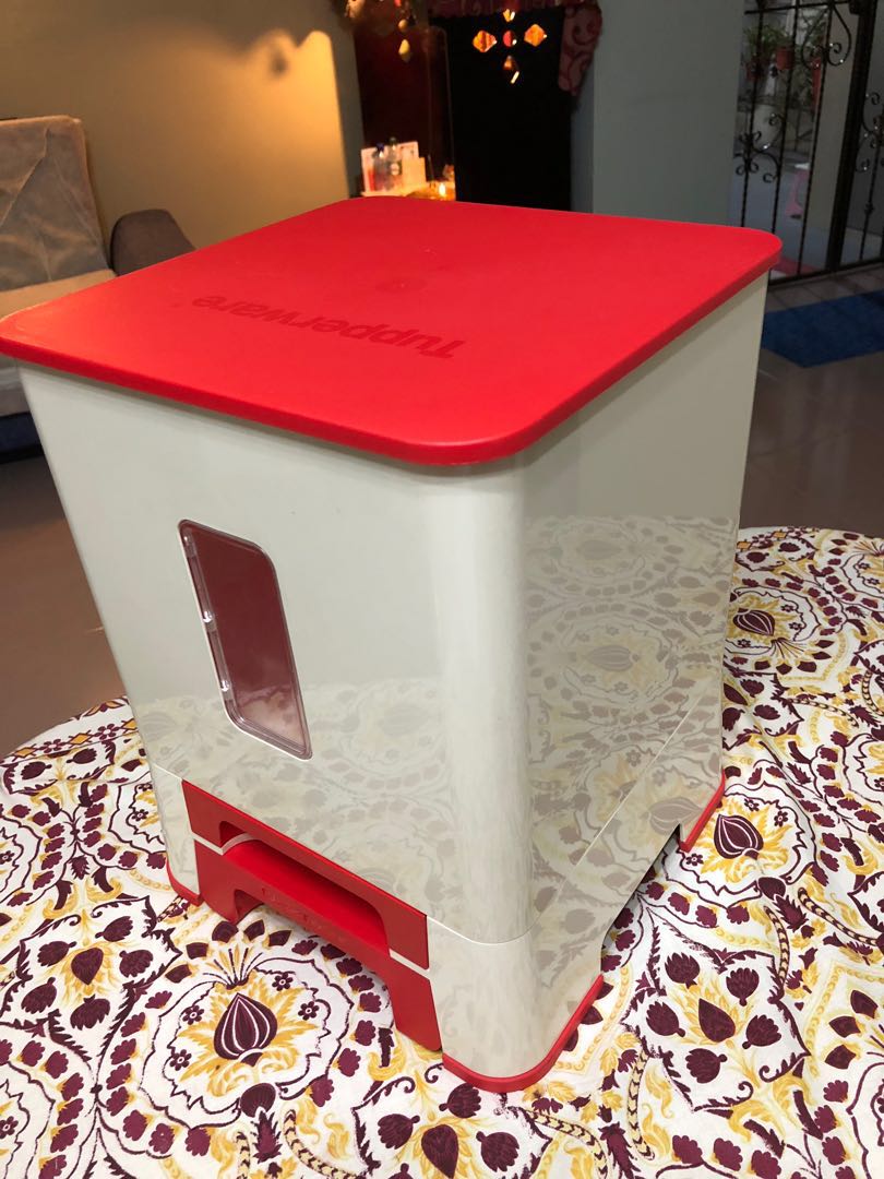 Tupperware Rice Dispenser (10kg), Home Appliances, Kitchenware on Carousell