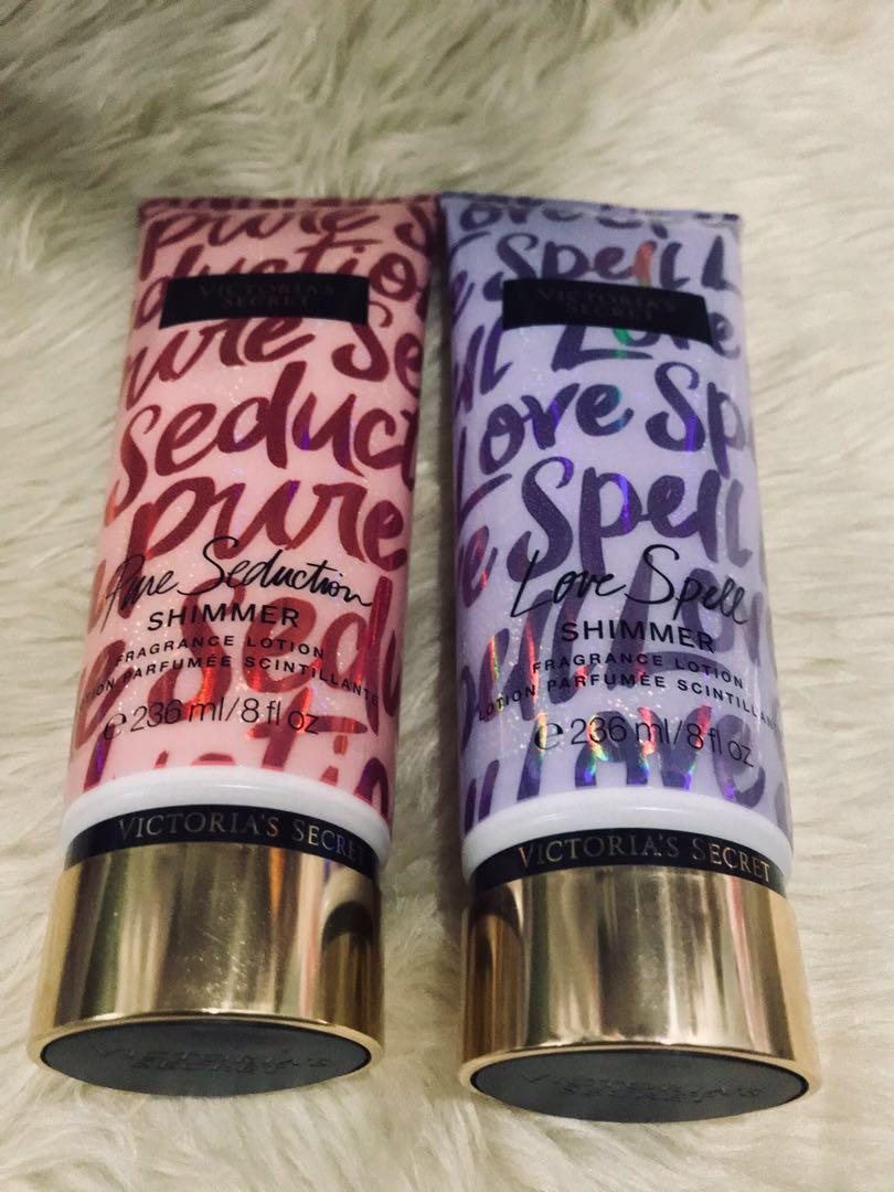 AUTHENTIC Victoria's Secret Shimmer Fragrance Lotion (SET OF 2), Beauty ...