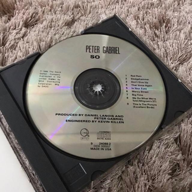 CD | Peter Gabriel | So, Hobbies & Toys, Music & Media, CDs & DVDs on Carousell