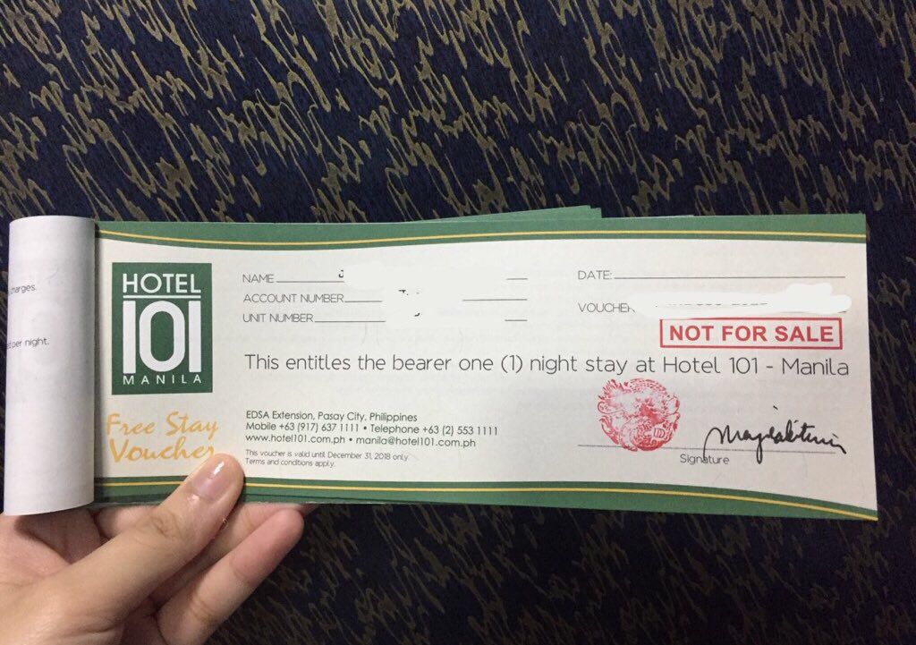 Hotel 101 Voucher, Tickets & Vouchers, Vouchers on Carousell