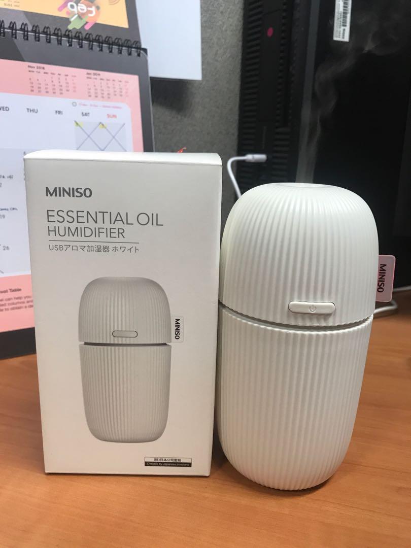 Miniso Essential Oil Humidifier, Furniture & Home Living, Home ...