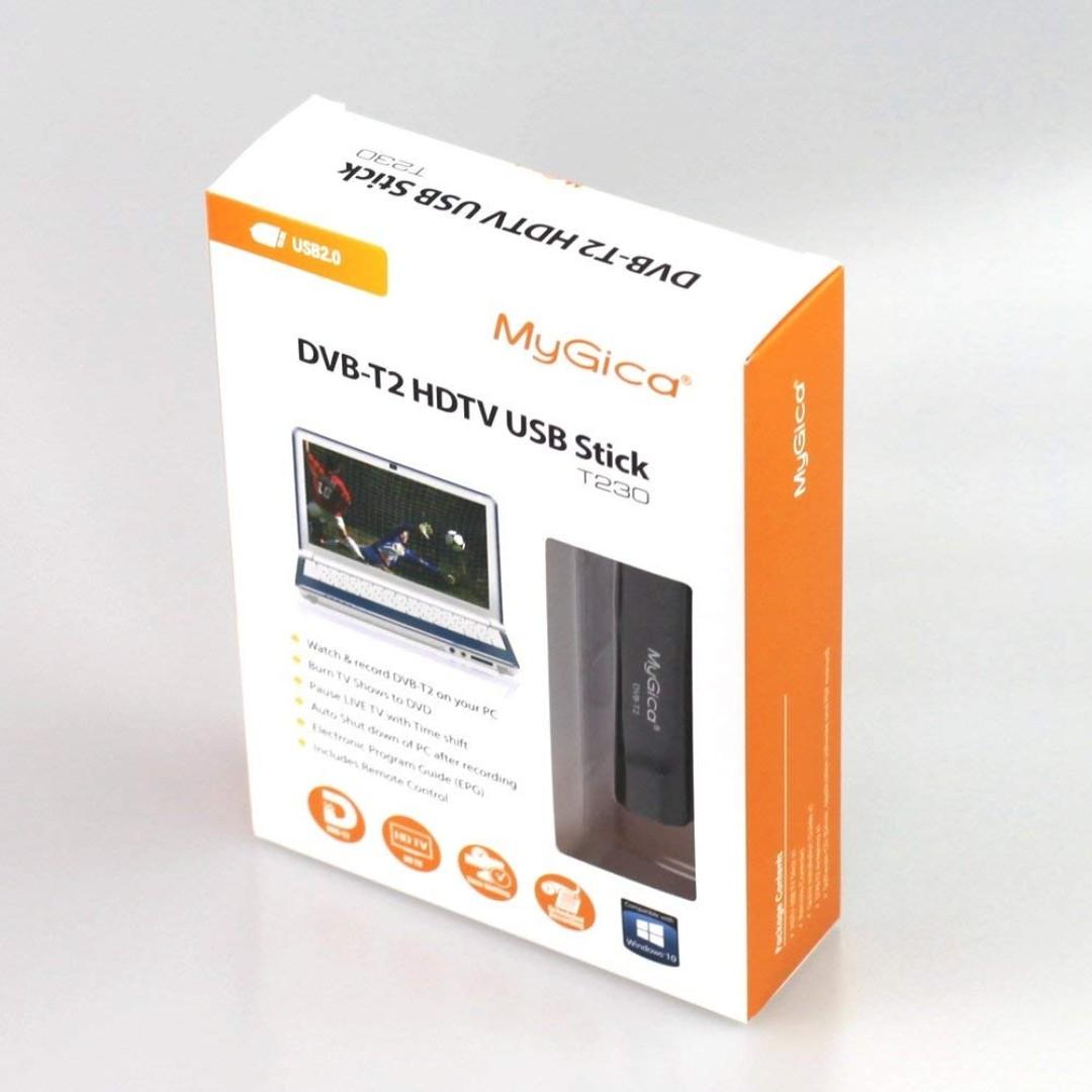 MYGica Mini DVB-T2 USB Stick T230, TV & Home Appliances, TV ...