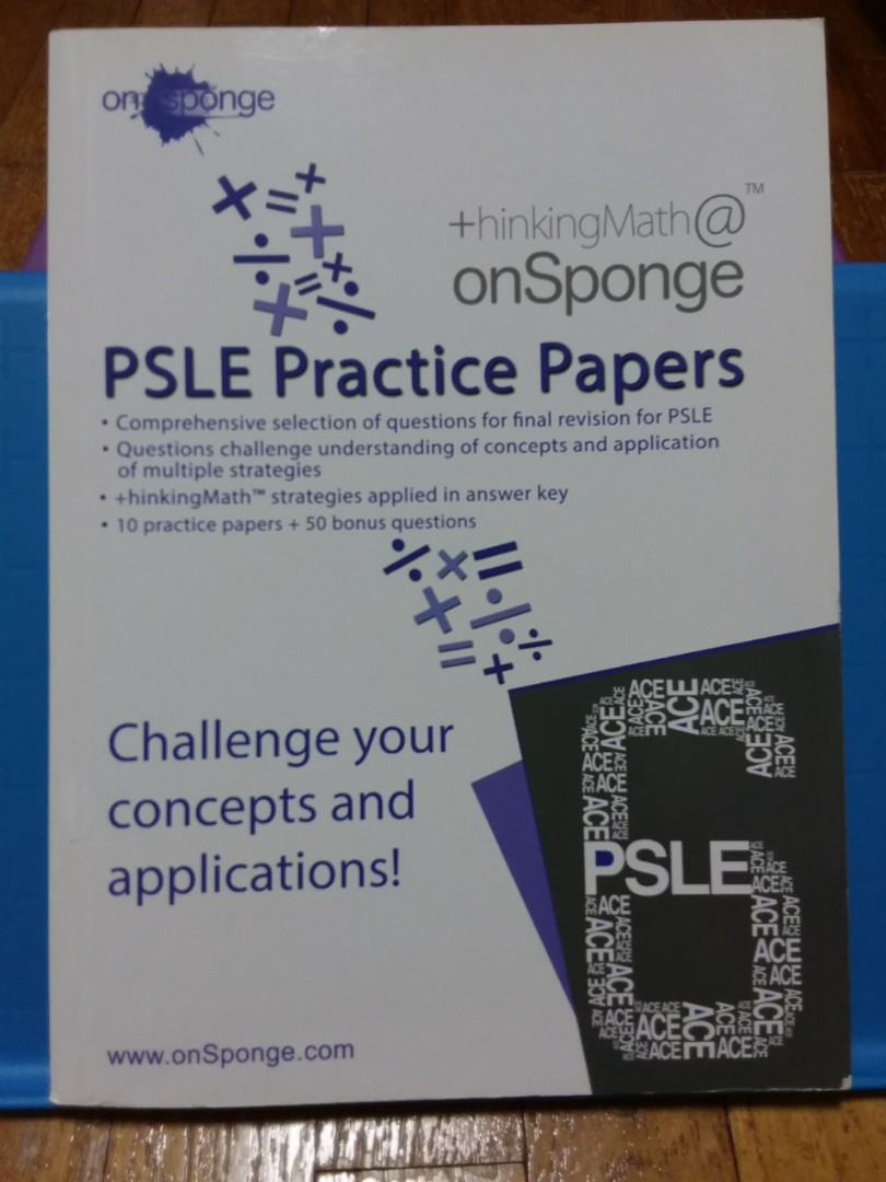 onSponge PSLE Practice Papers with Answer, Hobbies & Toys, Books ...