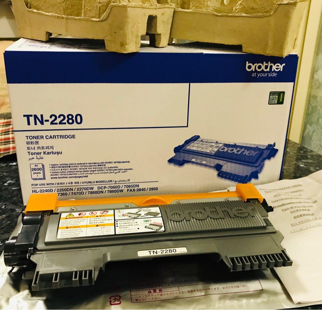 Original Brother Drum DR-2255 & Toner TN-2280, Computers & Tech ...