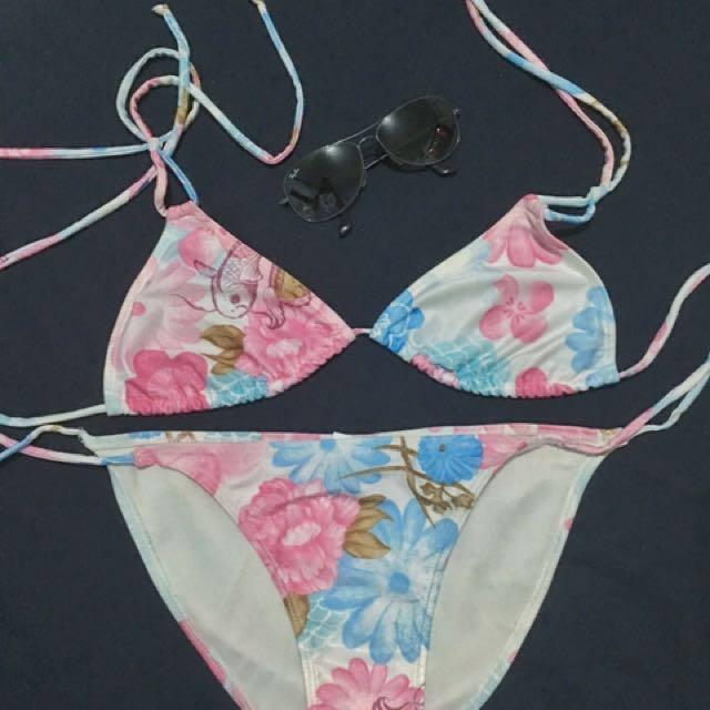 ORIGINAL VOODOO DOLLS Koi and Floral Bikini Set, Women's Fashion, Tops ...