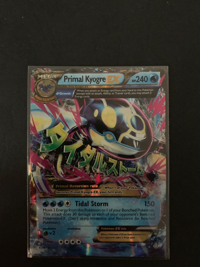 Pokemon Card - Primal Kyogre EX, Hobbies & Toys, Toys & Games on Carousell