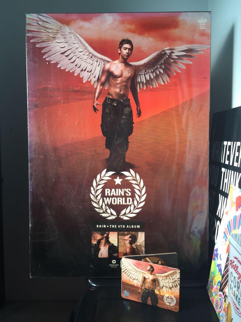 Rain’s World - The 4th Album (CD + Poster Set), Hobbies & Toys, Music ...