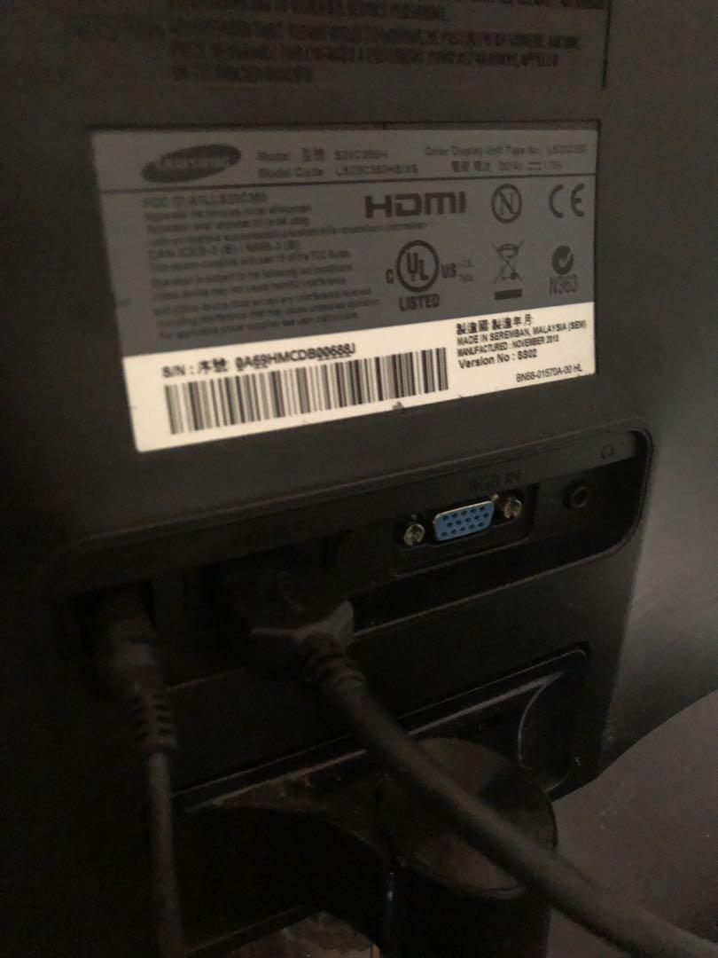 Samsung 23 Inch Monitor, Computers & Tech, Parts & Accessories, Monitor ...