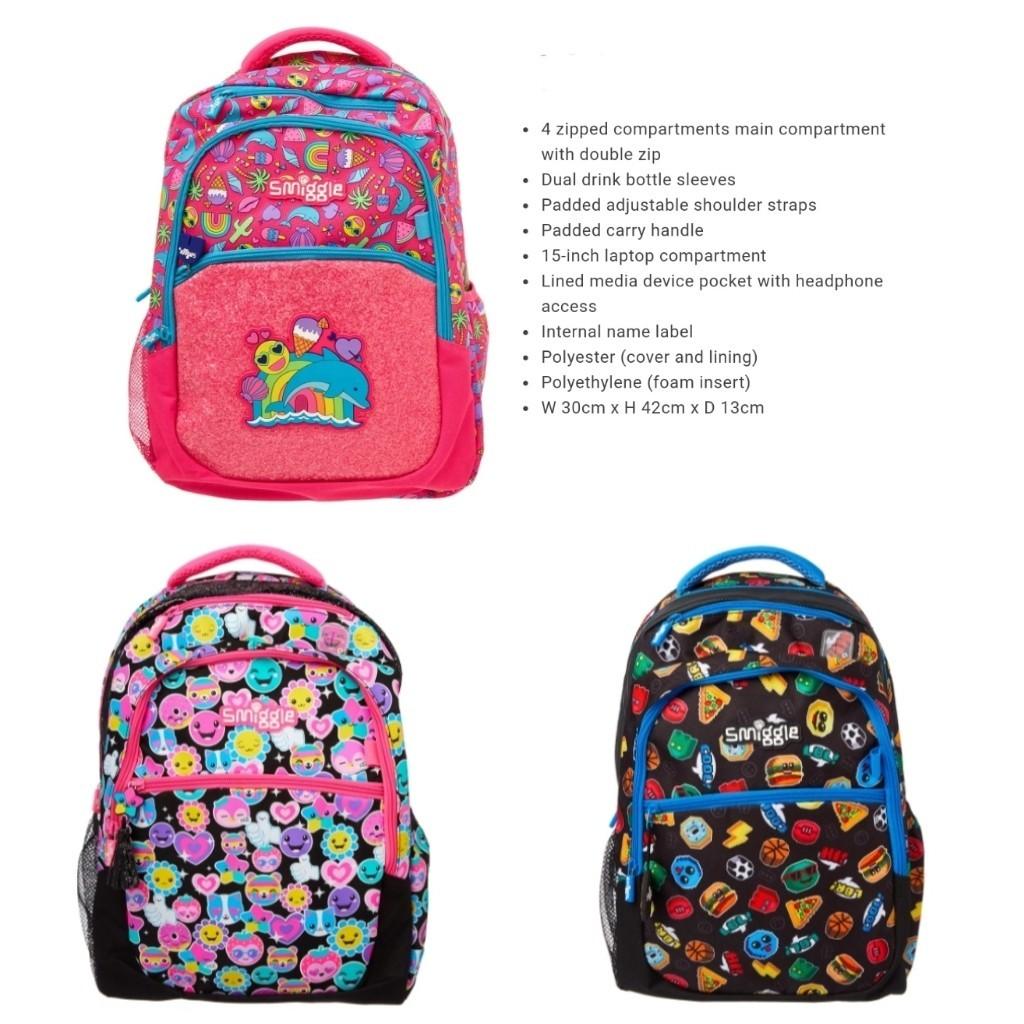 SMIGGLE BACKPACKS, Women's Fashion, Bags & Wallets, Backpacks on Carousell