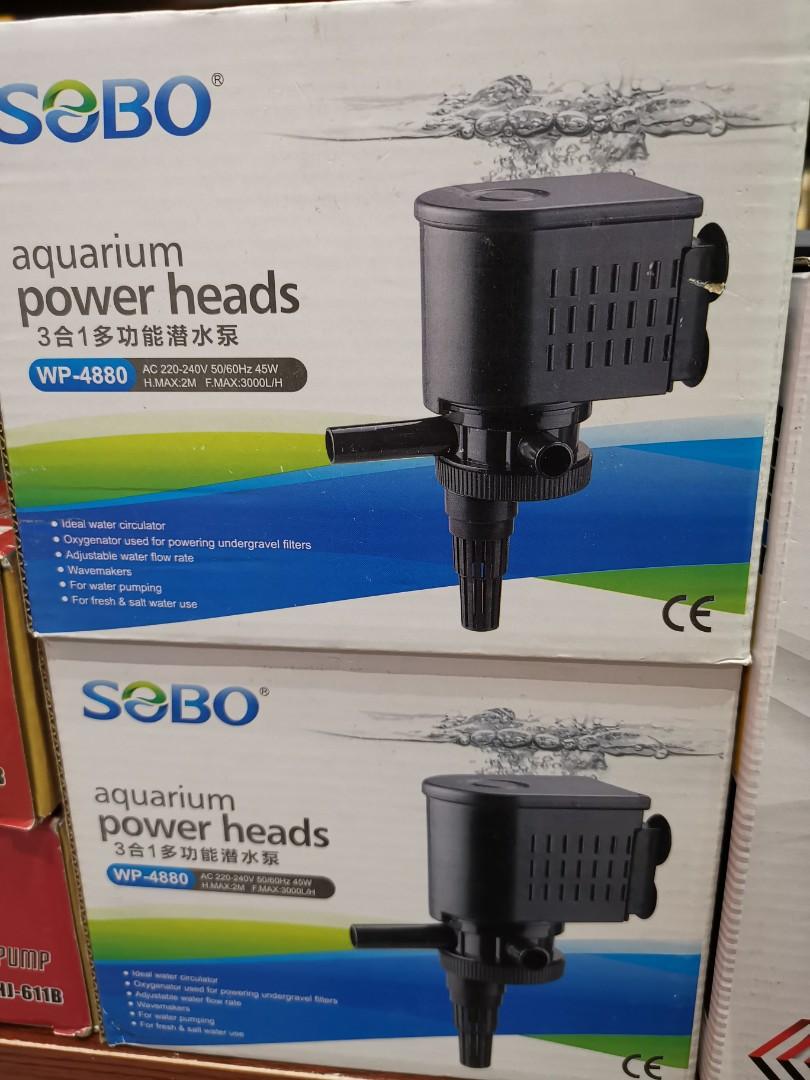 Sobo WP-4880 Power Head 3000L/H for Aquarium Fish Tank, Pet Supplies ...