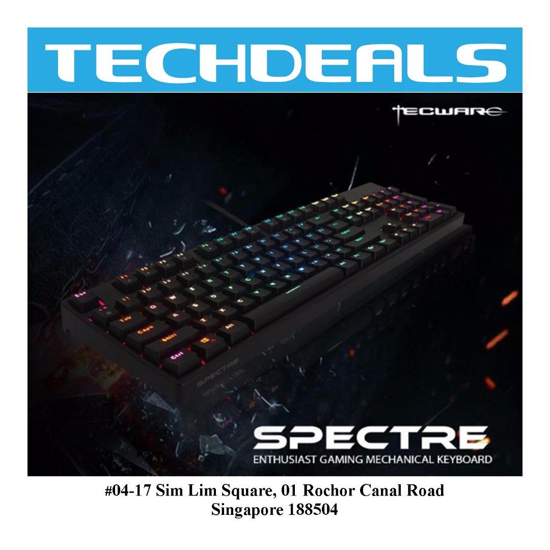 Tecware Spectre 104 Key Mechanical Gaming RGB Keyboard, Computers ...