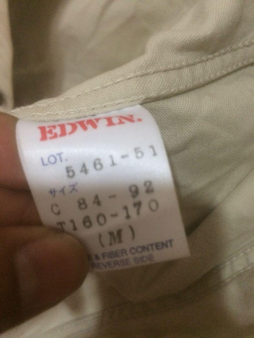 Vintage Edwin Jacket, Men's Fashion, Tops & Sets, Tshirts & Polo Shirts on Carousell
