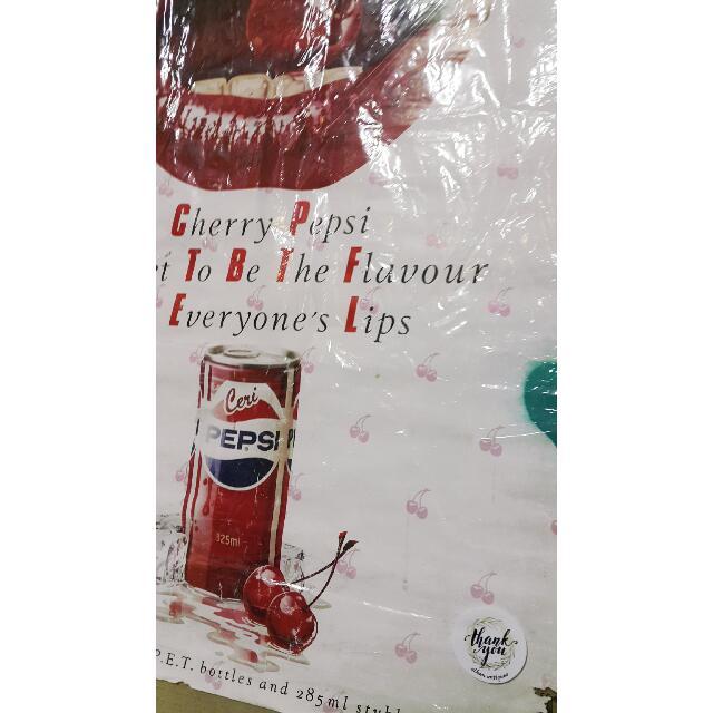 Vintage Pepsi Drink Poster, Hobbies & Toys, Collectibles & Memorabilia ...