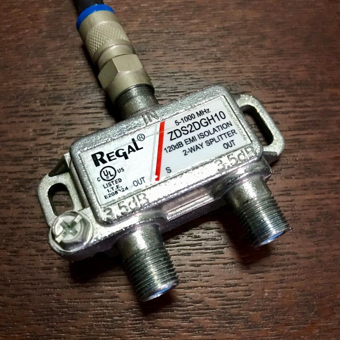 2-Way Cable TV/Modem RF Splitter, TV & Home Appliances, TV ...