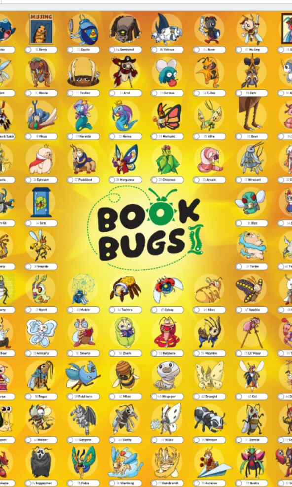 Book bugs 2 normal cards total 65 pcs, Hobbies & Toys, Toys & Games on ...