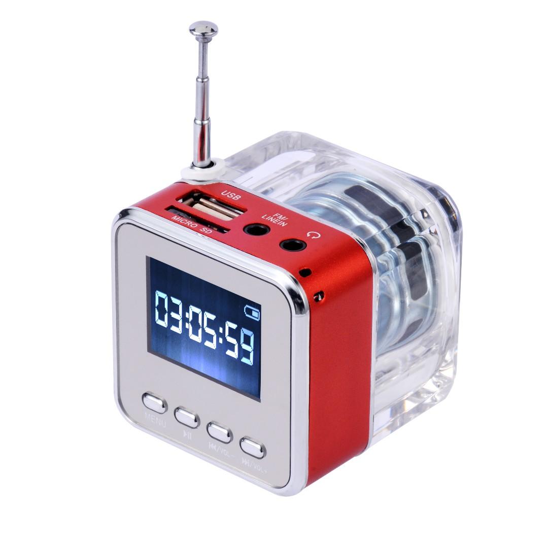 Cube MP3 Player NiZHi Brand Model TT029 with FM Radio/Alarm Clock ...