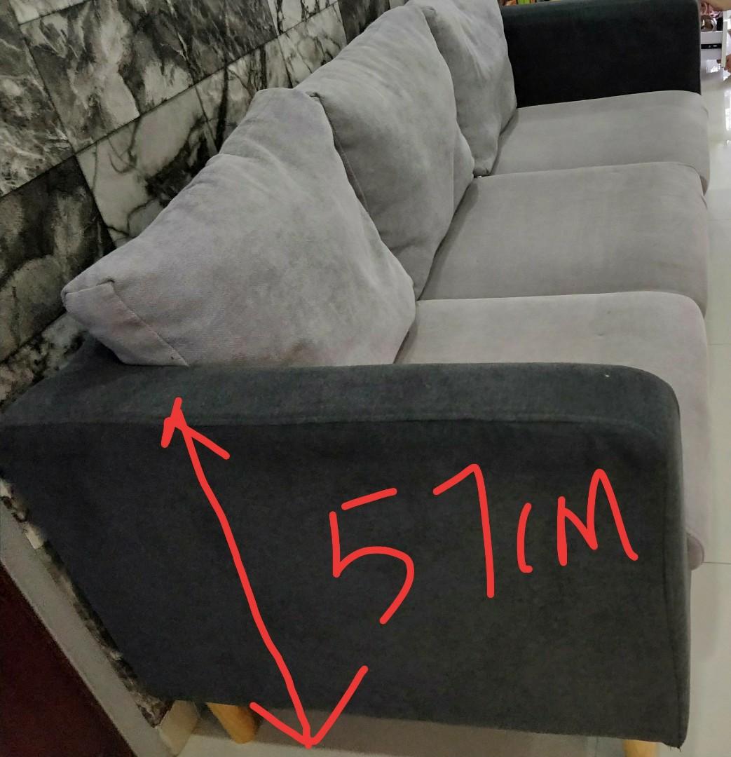 ELEONORA NORDIC SOFA 3 SEATER, Furniture & Home Living, Furniture ...