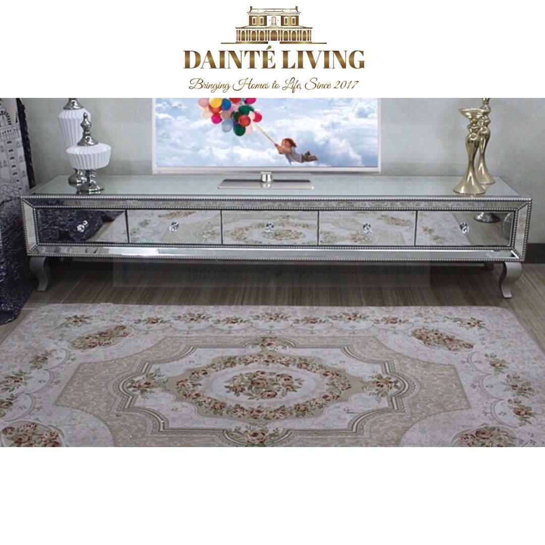 ESTELLE | Mirrored & Beaded Style TV Console | Bespoke, Furniture ...