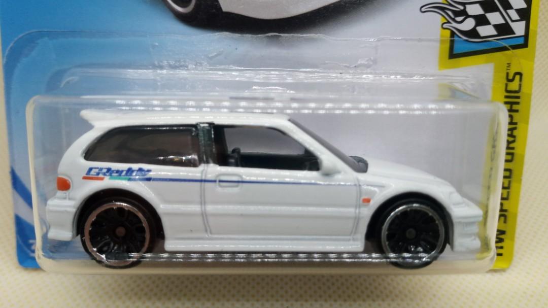 Hot Wheels - '90 Honda Civic EF - White (Greddy), Hobbies & Toys, Toys ...