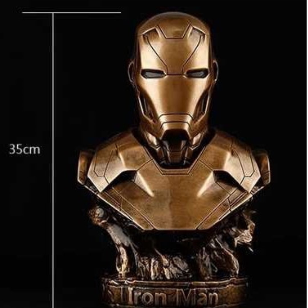 Ironman Mark 46 1/2 Half Body Figurine Avenger Iron Man Hulk, Hobbies ...