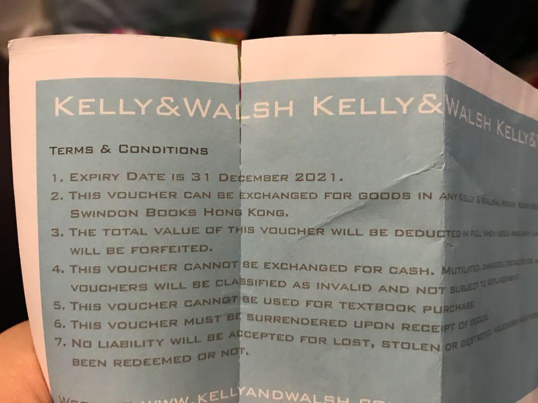 Kelly and Walsh Gift Voucher $1000, 興趣及遊戲, 書本 & 文具, 小朋友書 - Carousell