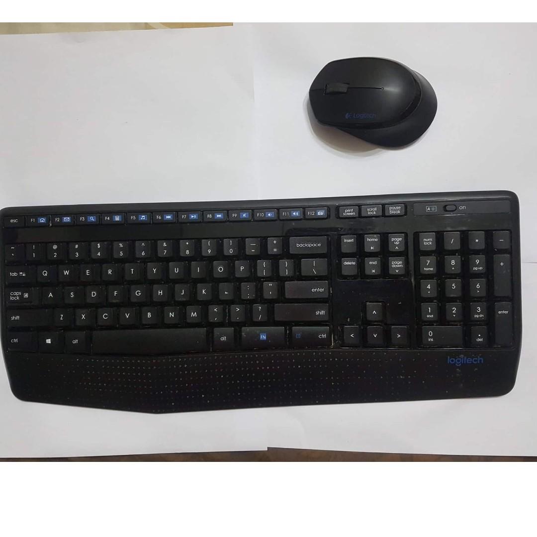 Logitech K345 Wireless Keyboard & Mouse, Computers & Tech, Parts ...